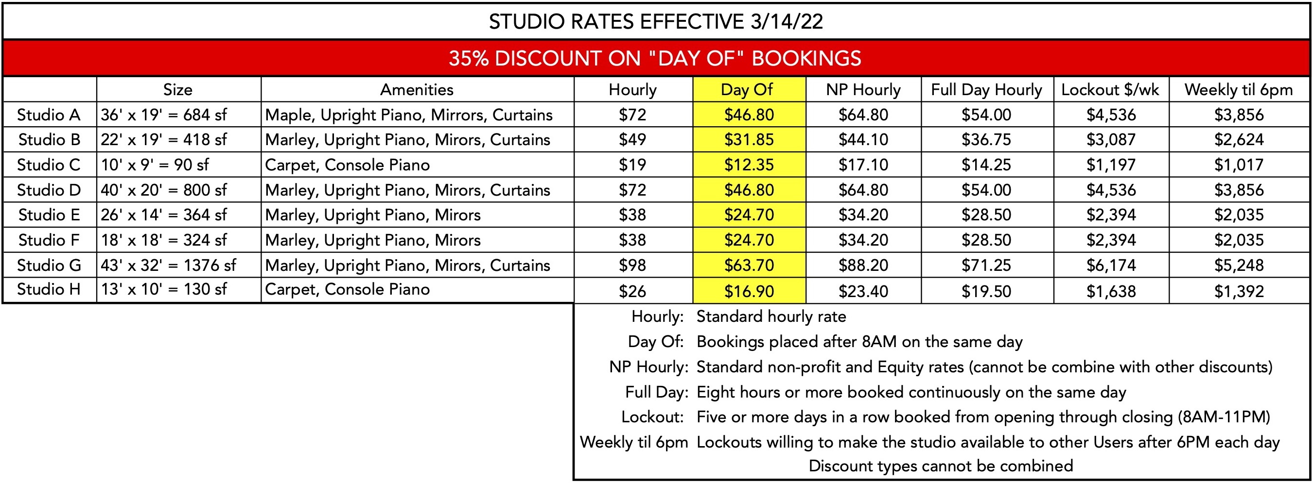 Sunlight Studios | Rehearsal Studios/Space in NYC (Times Square)